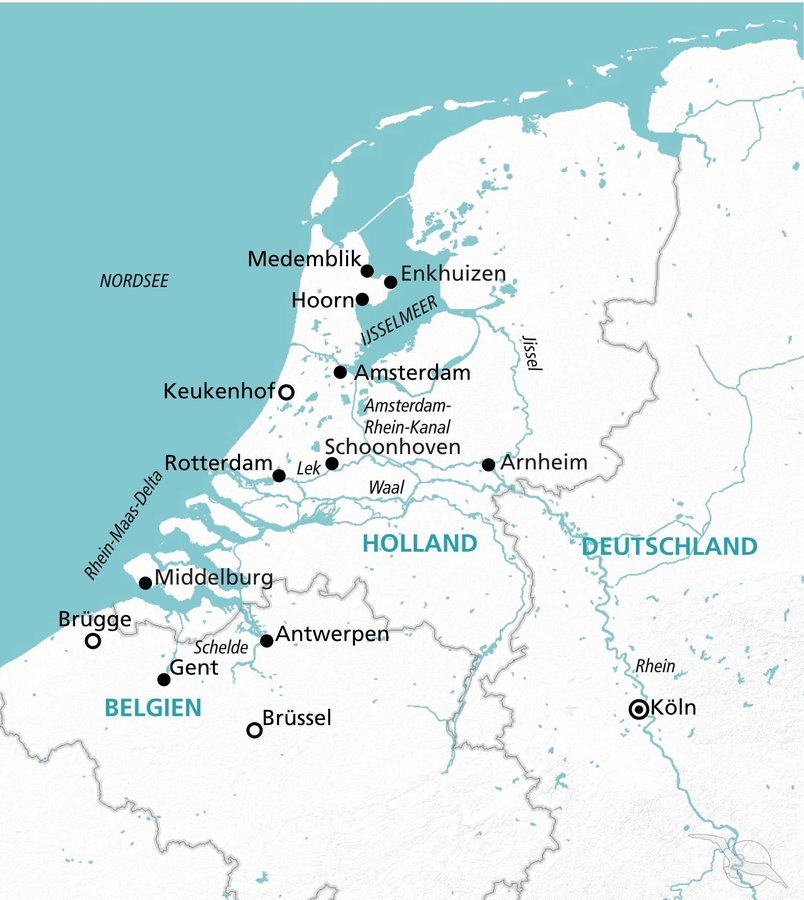 Holland und Belgien intensiv: Köln - Rotterdam - Antwerpen - Gent ...